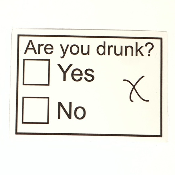 Design | Funny Are You Drunk Sticker | Poshmark